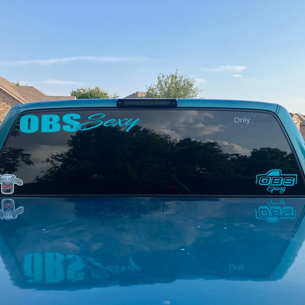 OBS Gang VINYL DECAL Sticker Truck Diesel 150 Lifted Body Lowered Hated ...