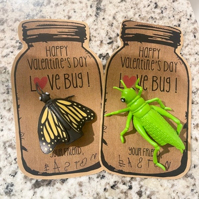 Love Bug Valentines, Love Bug Valentine Favors, Valentine's Day. Bug ...