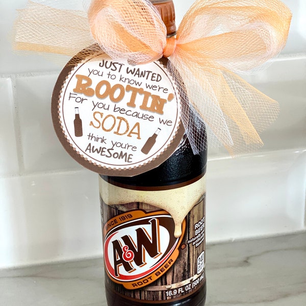 We're Rootin' for You Team Gift Tag - Etsy