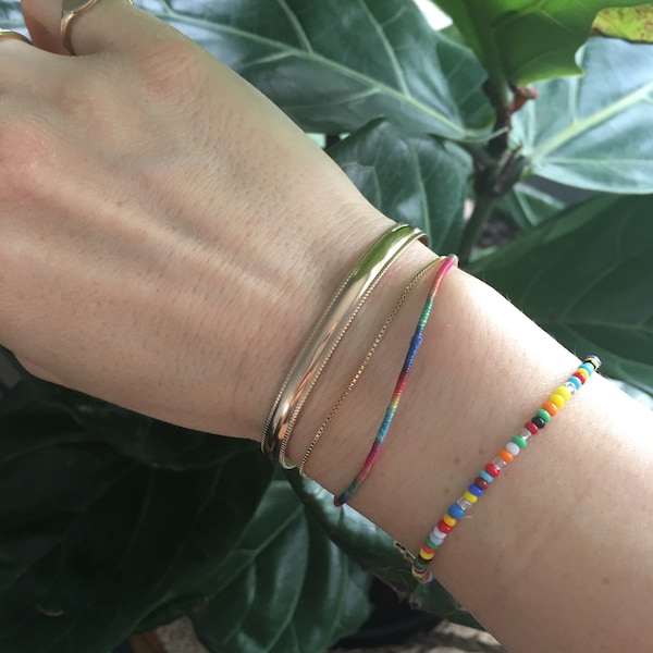 Gold Filled Cuff Bracelet - Etsy