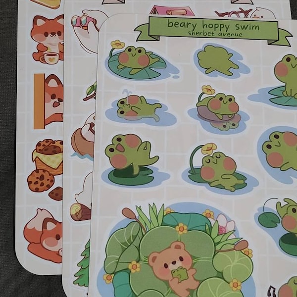 Cute Sticker Sheet - Kawaii Sticker Pack - Mini Food Stickers ...