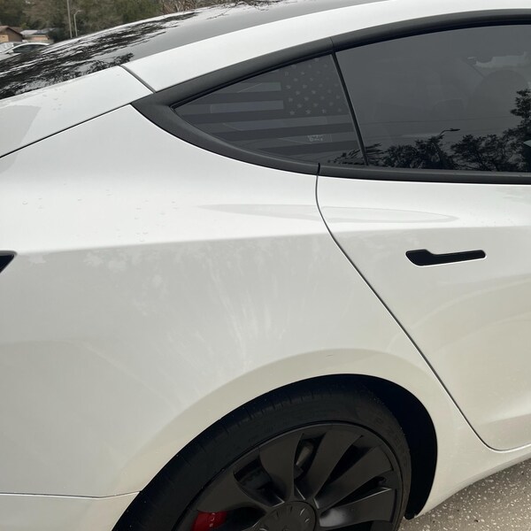 Fits 2015-2020 Chevy Tahoe Rear Side Windows Punisher Distressed ...