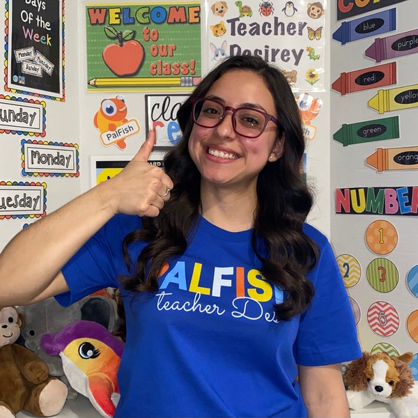 Digital Palfish Name Printable | Online Teaching Background | Palfish ...