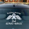 Breast Cancer in Loving Memory Car Window Decal | Car Decals | Breast ...