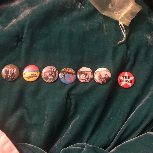The Clash Pin-back Buttons (1.25") ~ 8-pack - Etsy