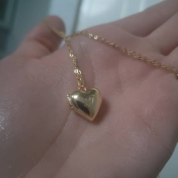 Initial Heart Locket • Customized Locket • Photo Locket • Gifts for Mom ...