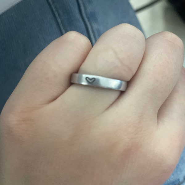 Couple Ring Set, Matching Ring Set, Ring for Boyfriend, Girlfriend Gift ...