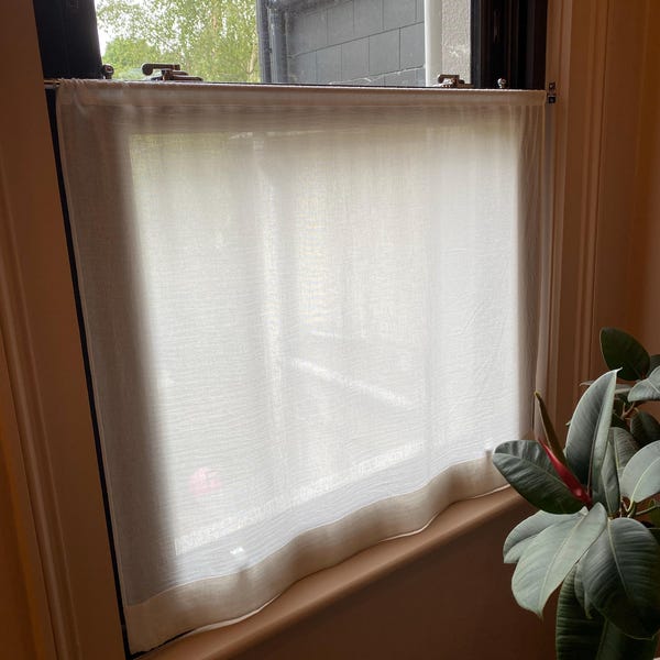 Cotton Muslin Blind, Flat Curtain, Egyptian Cotton, Max Length 120cm - Etsy