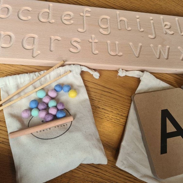 Alphabet Tiles - Vowel Set | Large Hexagon Vowel Tiles | Wooden Vowel ...