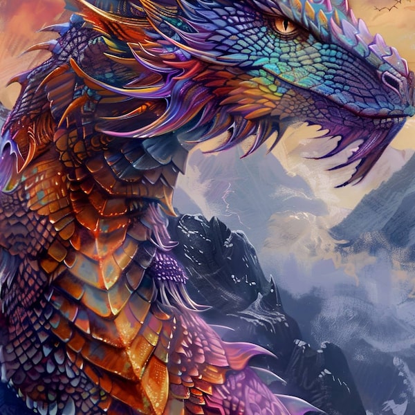 Printable Dragon Oracle Cards Deck - 32 Card and Guidebook , Mystical ...