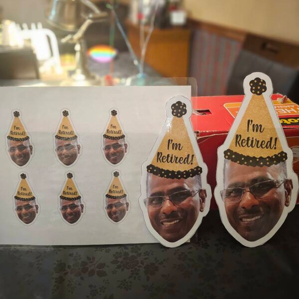 Custom Face Retirement Photo Banner - Happy Retirement I'm Retired ...