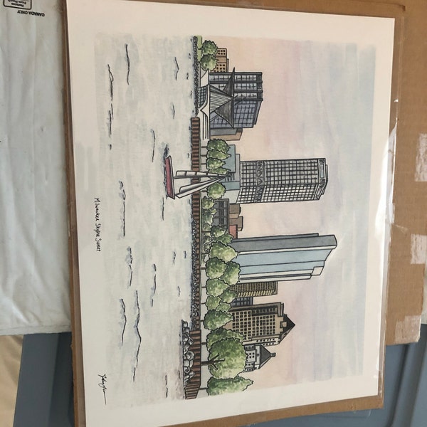 Milwaukee Landmarks - Watercolor Art Print // Milwaukee Gift, Wall Art ...