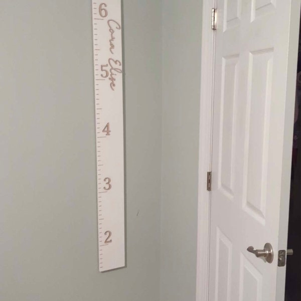 Growth Chart Ruler 3D, Wooden Measuring Stick for Kids, Giant Wall ...