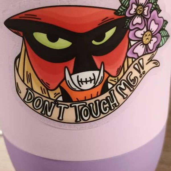 Brak Don't Touch Me Tattoo Style the Brak Show Space Ghost 3.5"x2.5 ...