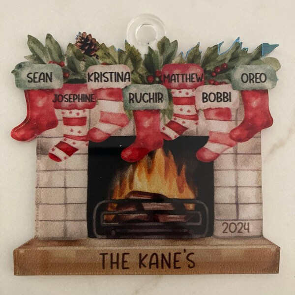 Christmas Ornaments, Personalized Family Christmas Ornaments, Family ...