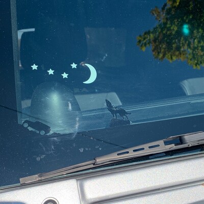 Howling Wolf Easter Egg Decal Wolf Stickers Fit for Jeep - Etsy