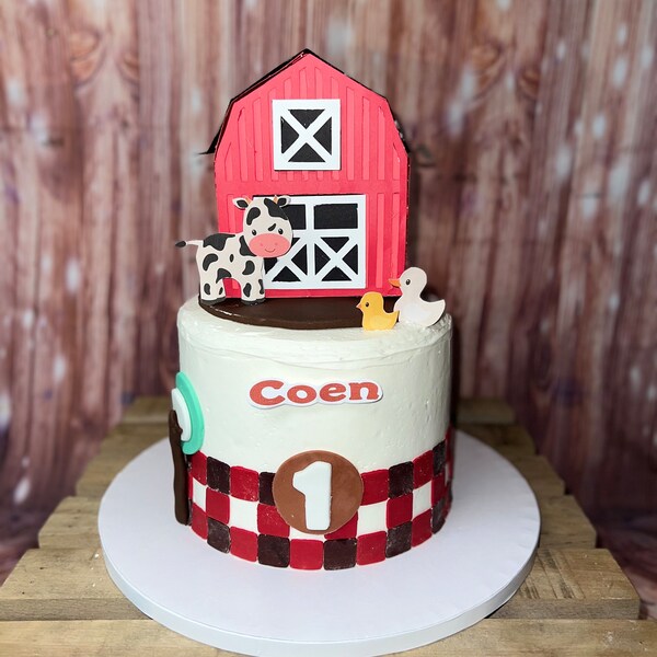 3D Paper Barn Svg, Cut File, Template, Pattern, Centerpiece, Table ...