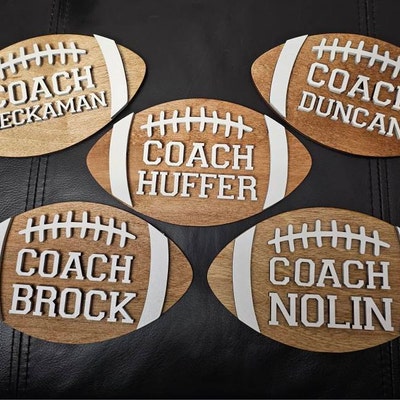 Personalized Desktop Football Coach Sign Gifts for Football Coach PE ...