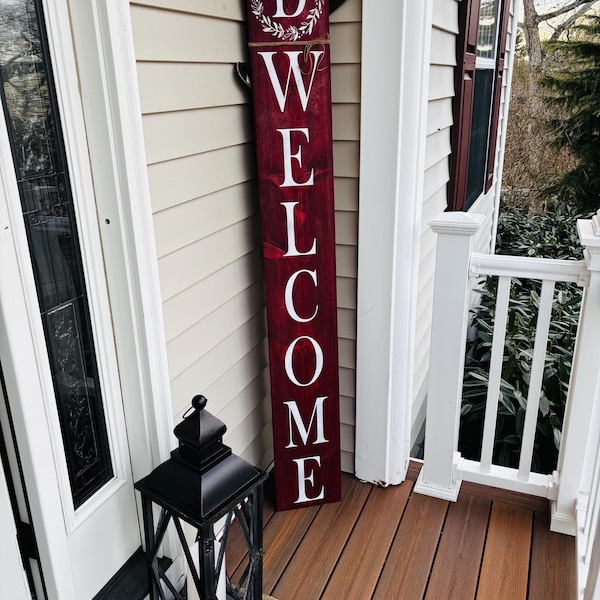 Hello Cursive Welcome Porch Sign, Summer Sign, Spring Sign, Modern ...