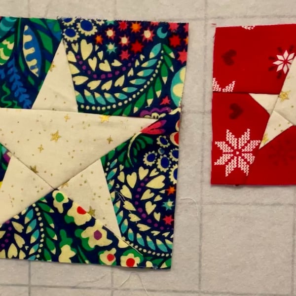 Classic Star Foundation Paper Piecing Pattern || Star FPP Quilt Block ...