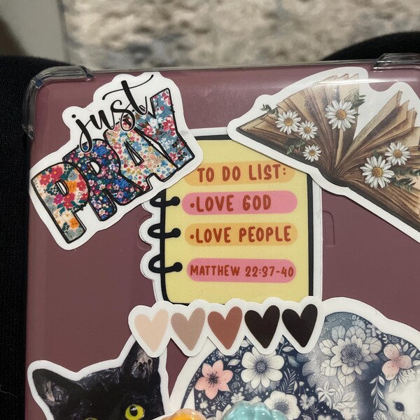 Just Pray Sticker, Bible Sticker Pack, Faith Stickers, Religious Decal ...