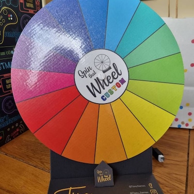 Colourful Spinning Wheel Game - Etsy UK