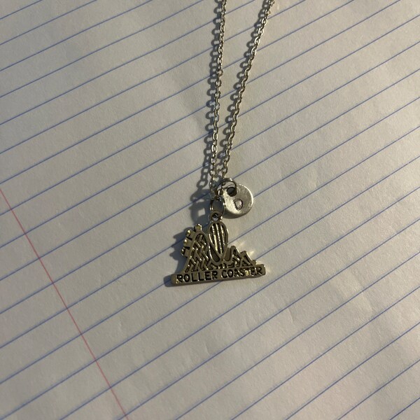 Roller Coaster Necklace, Roller Coaster Charm, Roller Coaster Jewelry ...