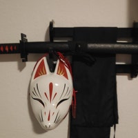 Japanese Noh Face Fox Mask - Traditional Festival Mask Kitsune in ...