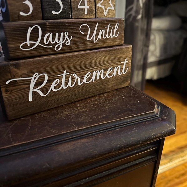 Engagement Gift Wedding Countdown Blocks Days Until/years as Custom Mr and Mrs Gift for the ...