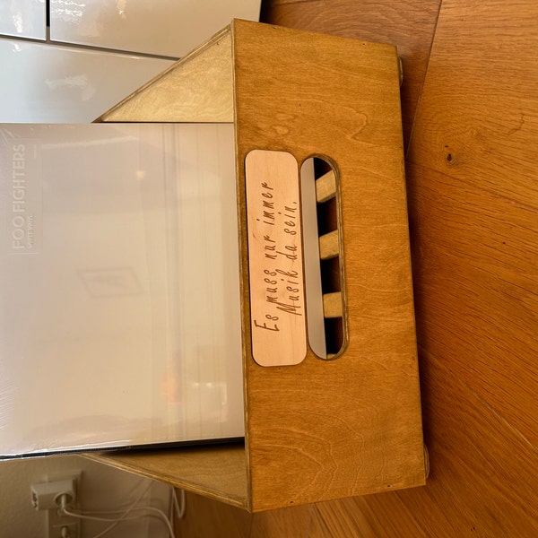 Vinyl Record Box, Handmade Record Storage, Record Flip Rack, Vinyl ...