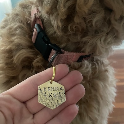 Pet ID Tag Swarovski Butterfly Dog Tag Rhinestone Gems Dog - Etsy