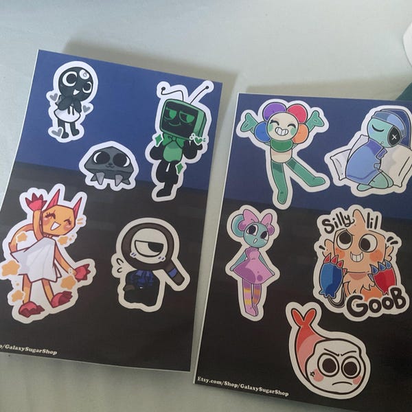 Dandy World Sticker Set - Etsy