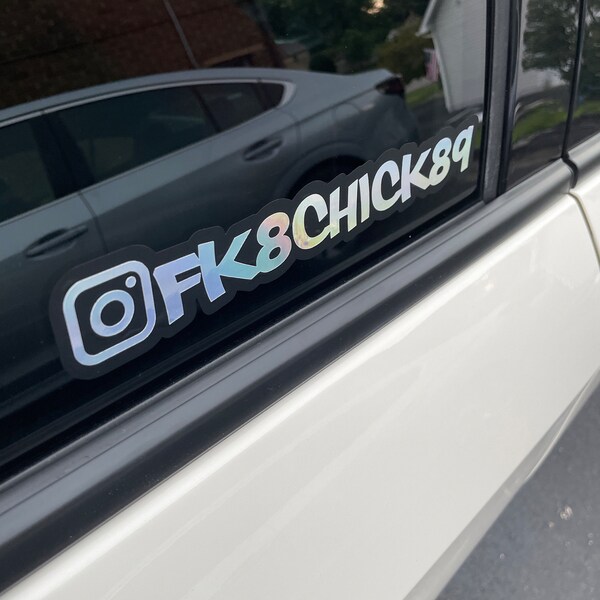 Facebook Decals for Cars | Lettering Stickers | Snapchat | Custom ...