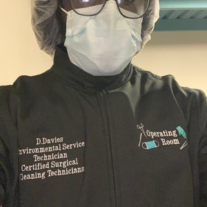 Men's/unisex Operating Room Nurse Jacket OR Nurse Jacket Surgery Nurse ...