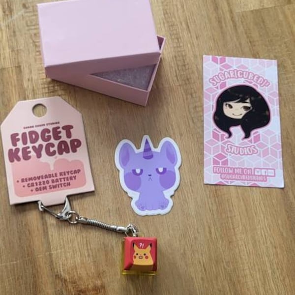 025 - Fidget Keycap Keychain - Etsy