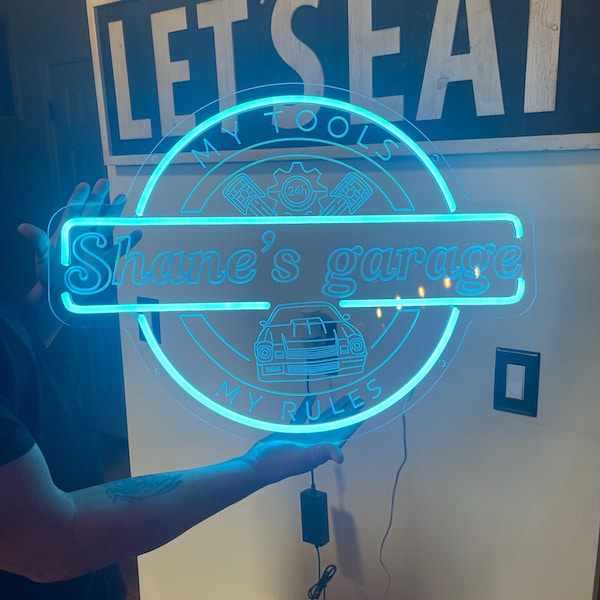 Custom Teacher Name Neon Sign,personalised Name With Pencil Teacher ...