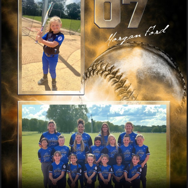 Softball Memory Mates - Photoshop Templates for Sports Teams and ...