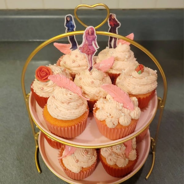 Descendants 4 Rise of the Red Cupcake Toppers Birthday Party Food Picks ...