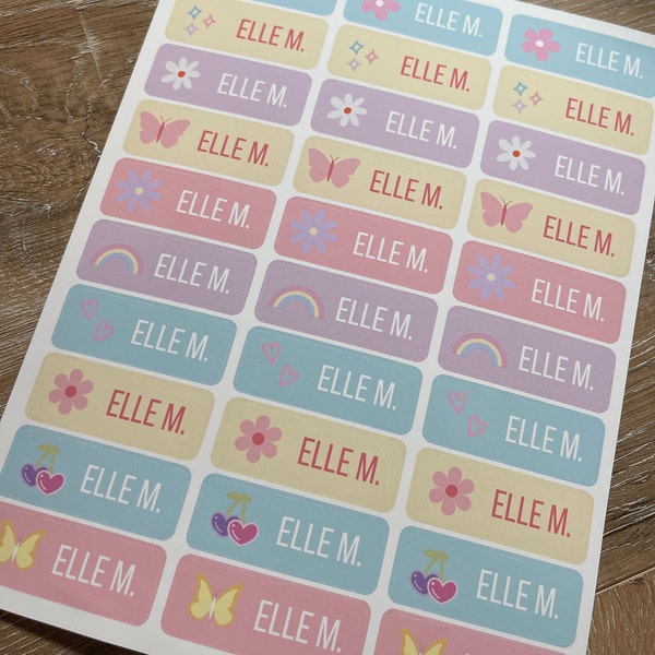 School Supply Labels / Name Tags for School Supplies / School Labels ...