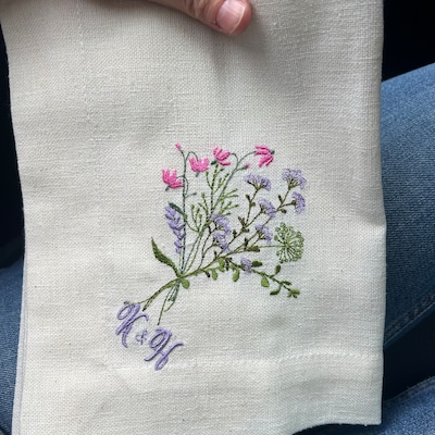 Personalized Linen Napkins Lily-of-the-valley Wedding Napkins Wedding ...