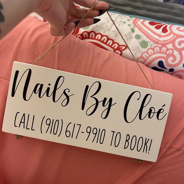 Double Sided Sign - Custom Hanging Sign - Hanging Sign - Hanging Wood ...