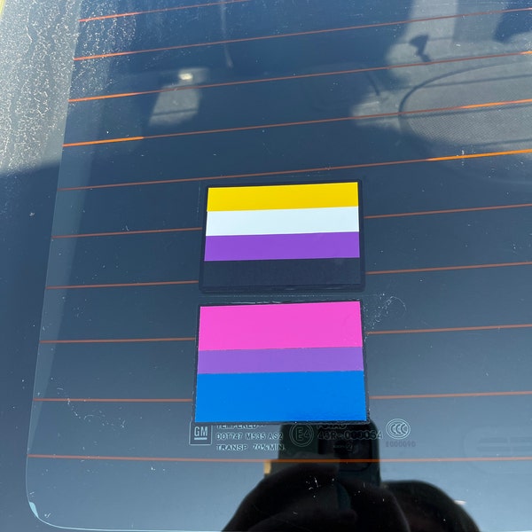 Gay Pride Flag Decal - Gay Pride Flag Layered Vinyl Sticker - Smooth ...