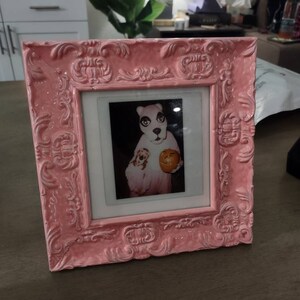 Victorian Picture Frames Pink Purple Glossy Lacquer Ornate - Etsy