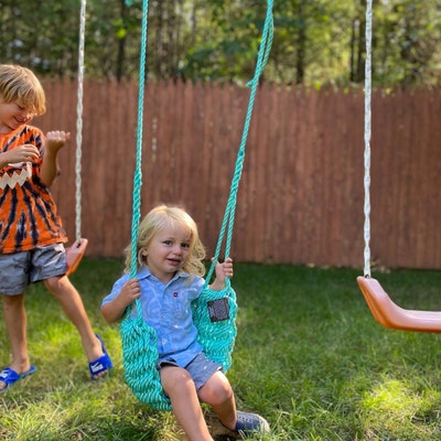 Salty Rope Swing, Lobster Rope Swing, Rope Swing, Blue, Yellow, Green ...