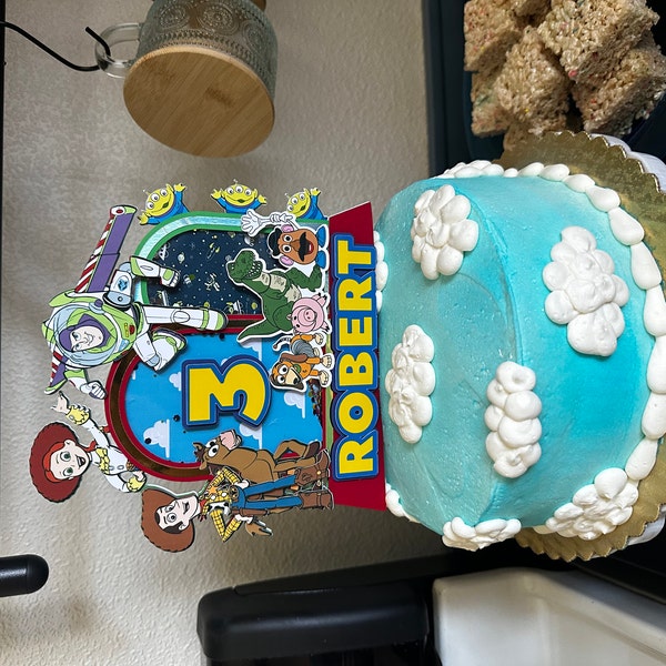 Toy Story Shaker Cake Topper, Woody & Buzz Cake Topper, Toy Story ...