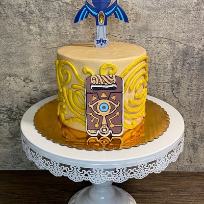 Zelda Master Sword Personalized Cake Topper - Etsy