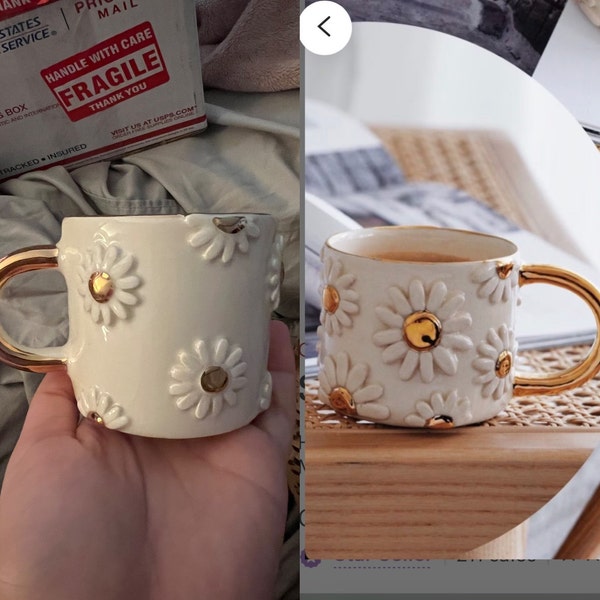 Handmade Ceramic Women Mug - 7 Oz Coffee Mug - Women Can - Women Do Mug ...