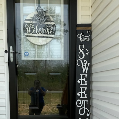 Front Porch Welcome Sign 5 Foot Welcome Sign Crazy Dogs Sign Beach ...