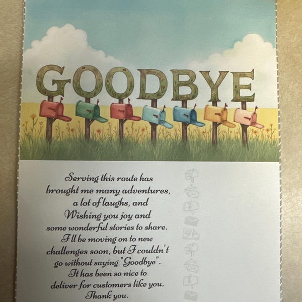 LLV Letter Carrier Thank You Post Cards, Postal Postcards, Mail Carrier ...