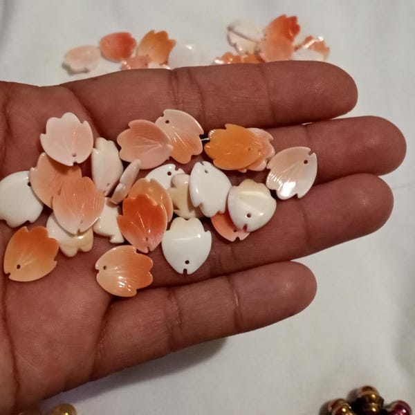 Carved Pink Conch Flower Beads,exquisite Cherry Blossom,conch 5 Petal ...